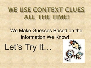 Context clues power point | PPT