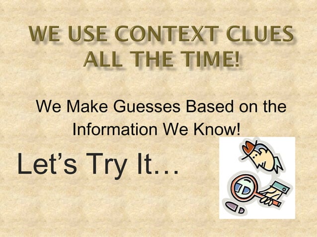 Context clues power point | PPT | Birdwatching | Hobbies & Interests