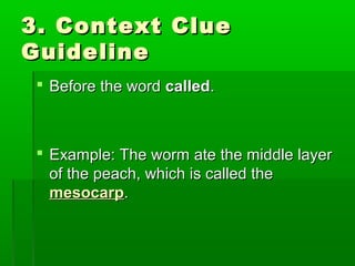 Context clues power_point | PPT