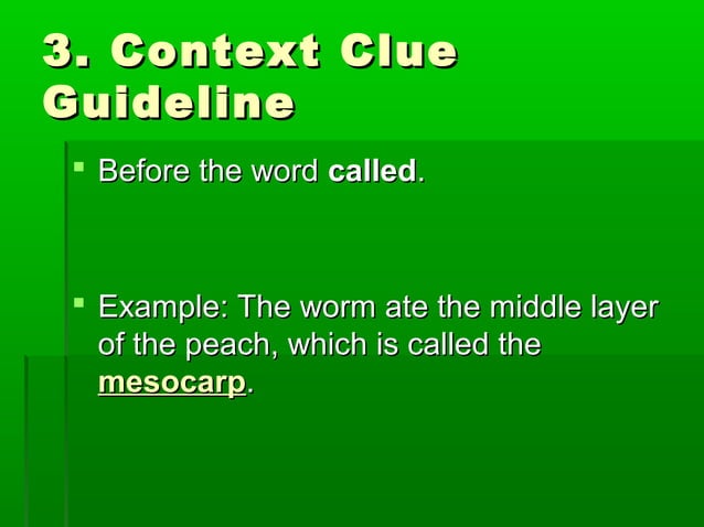 Context clues power_point | PPT