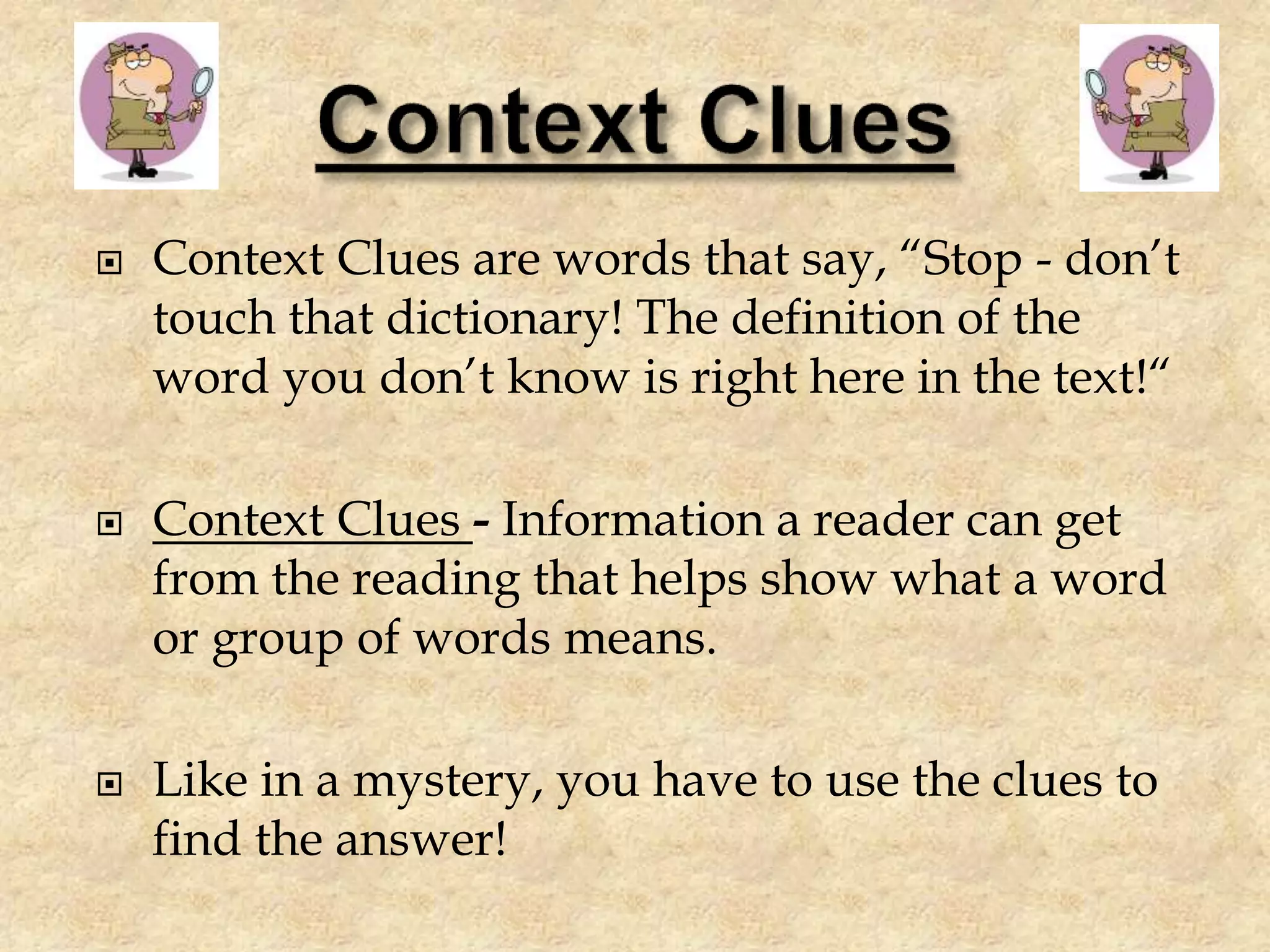 Context Clues - Grade 7 | PPTX