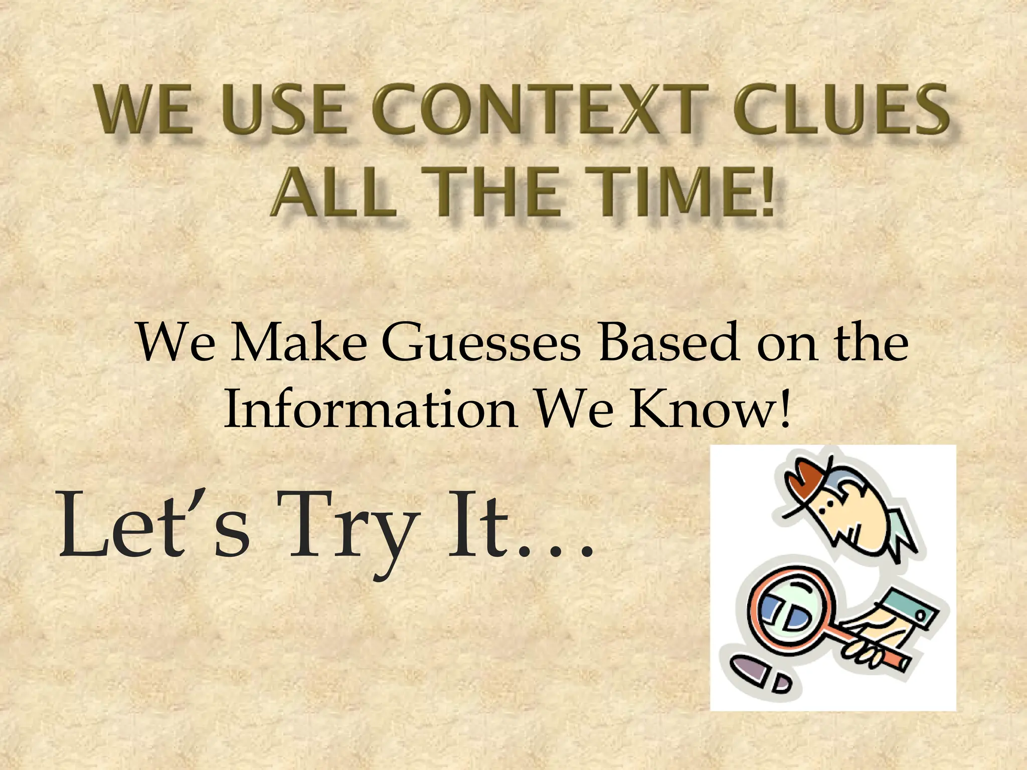 Context Clues (Power Point Presentation) | PPT