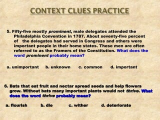Context Clues Power Point the best way to learn | PPT