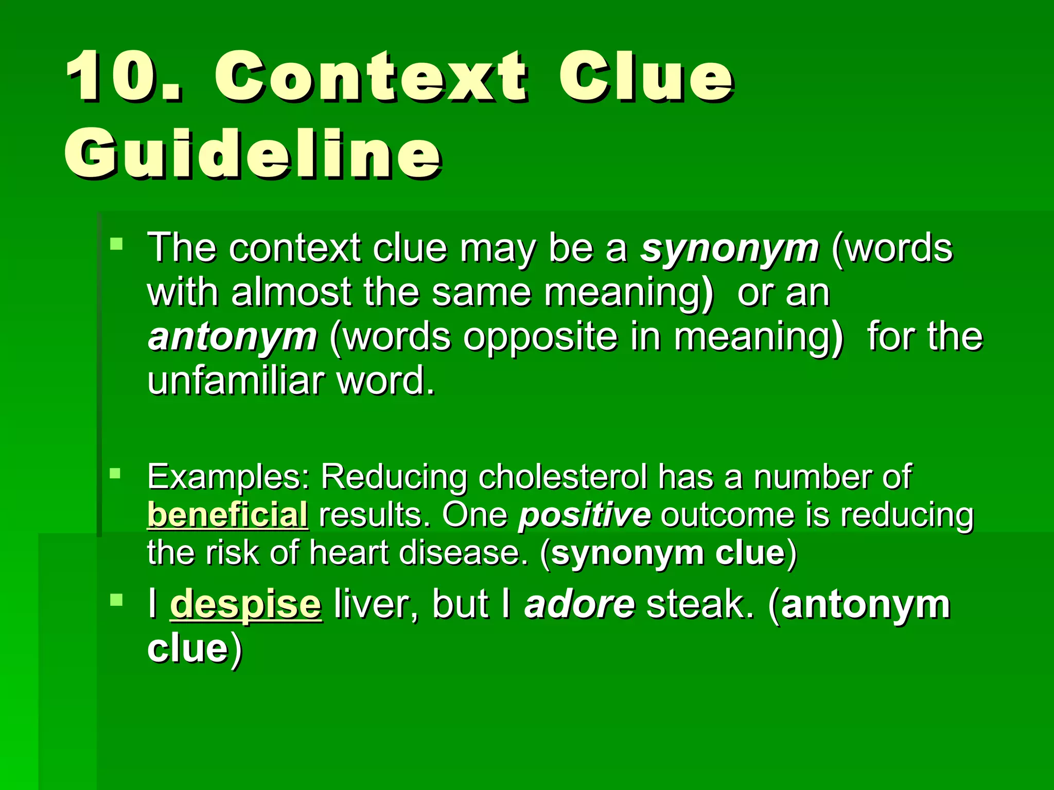 Context clues power_point__2_ (2) | PPT