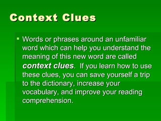 Context clues power_point__2_ (2) | PPT