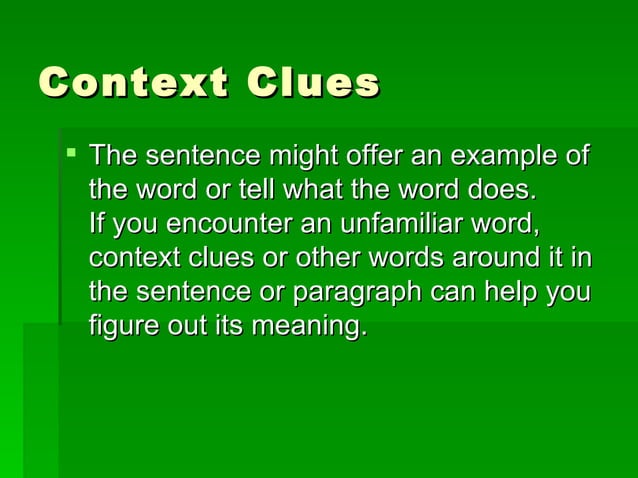 Context clues power_point__2_ (2) | PPT