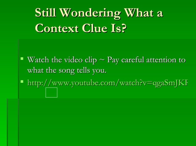 Context clues powerpoint mp | PPT