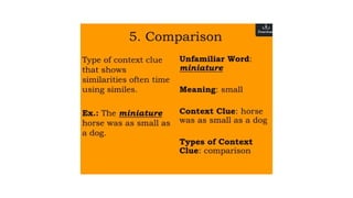 context clues - power point presentation | PPTX