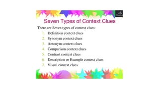context clues - power point presentation | PPT