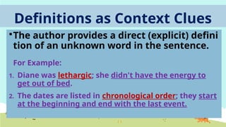"Unraveling Meanings: The Power of Context Clues" | PPTX