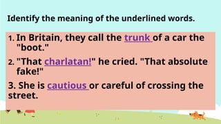 "Unraveling Meanings: The Power of Context Clues" | PPTX