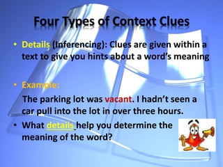 Context clues Reinforcement8 | PPTX