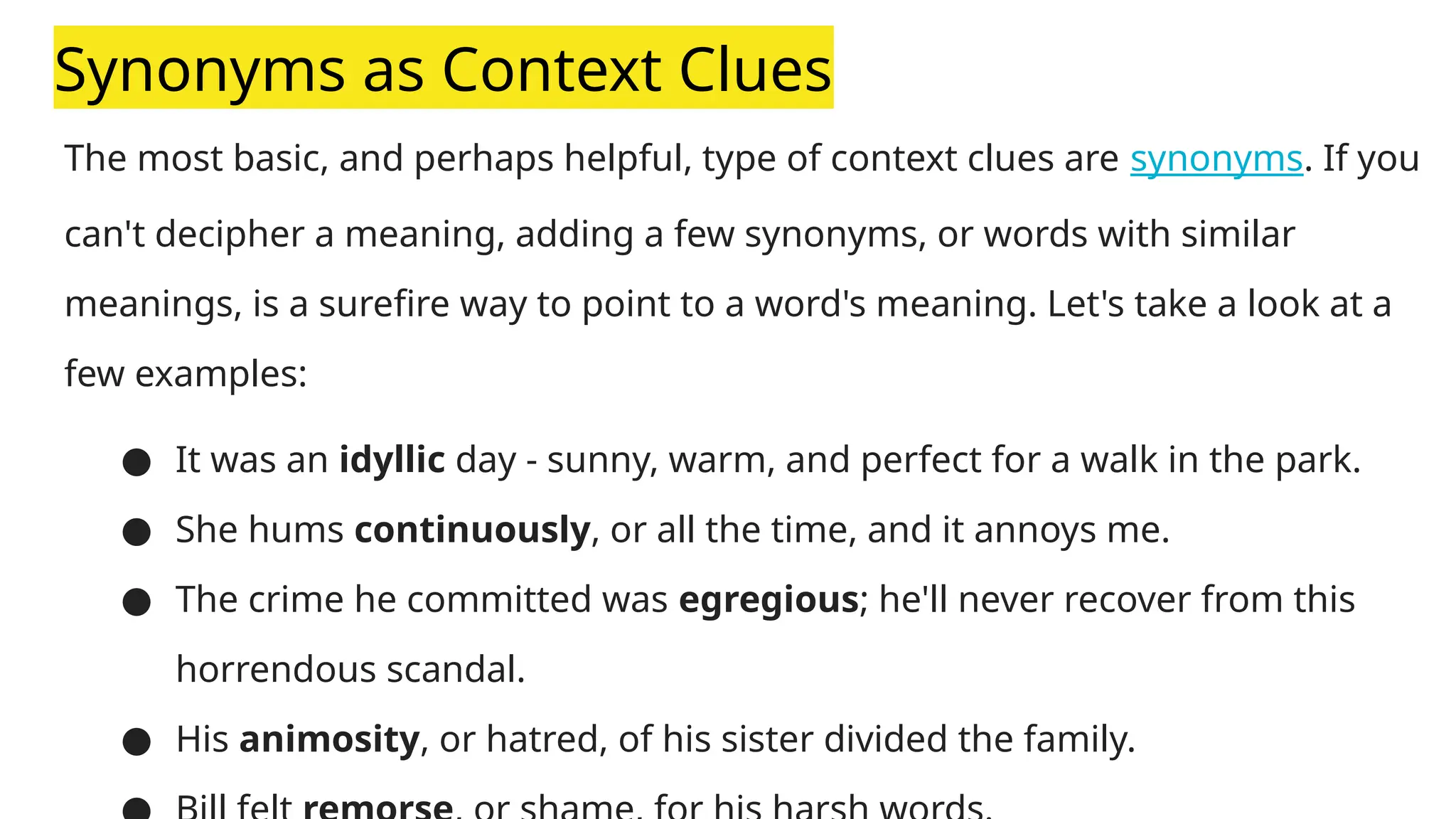 Context Clues SLO2.pptx How to determine the meaning of words | PPT
