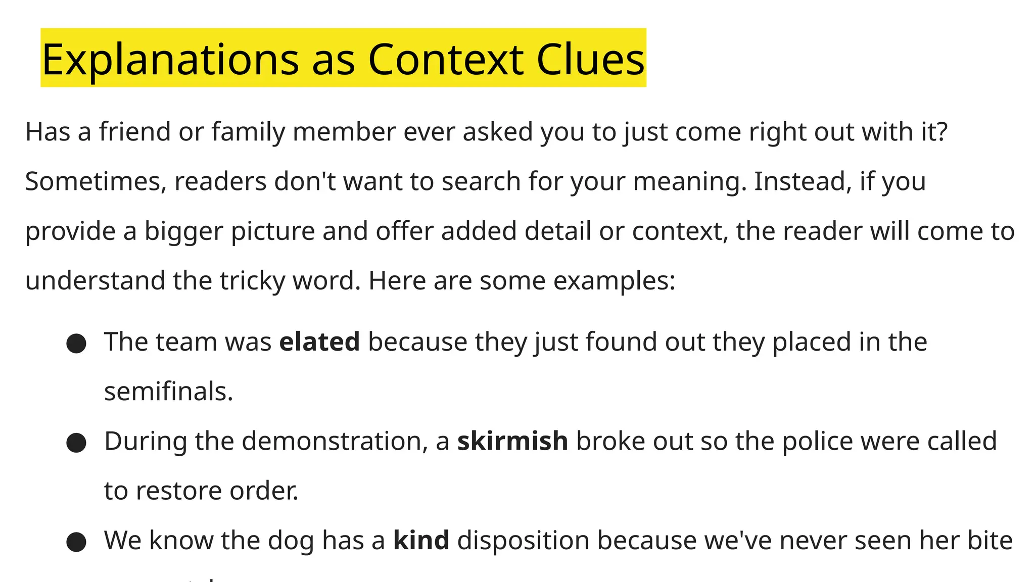 Context Clues SLO2.pptx How to determine the meaning of words | PPT
