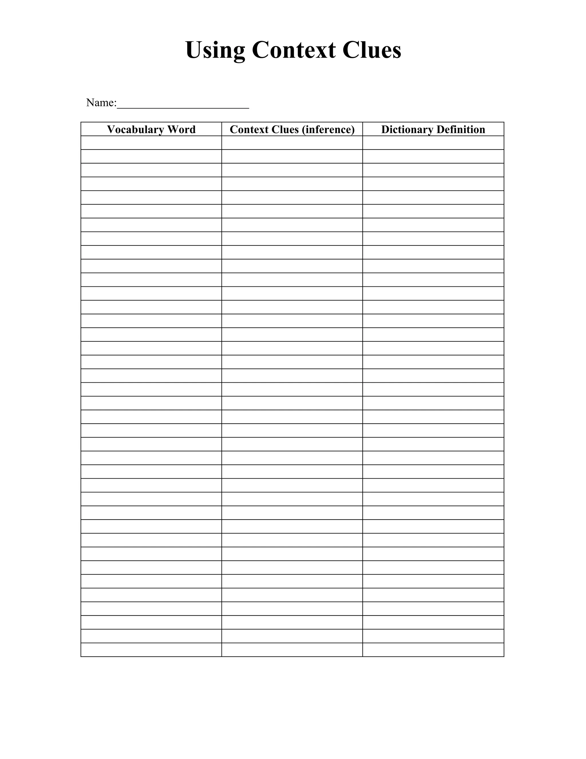 Context Clues (Vocab) | PDF