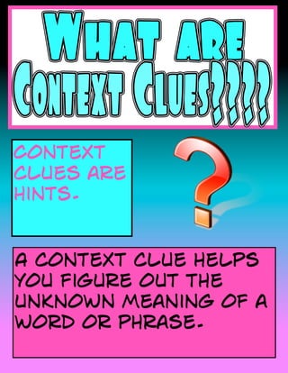 Context clue tutorial | PDF