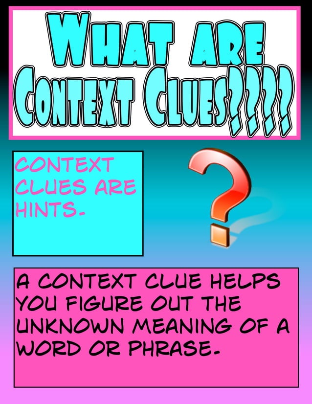 Context clue tutorial | PDF