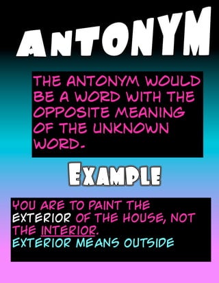 Context clue tutorial | PDF