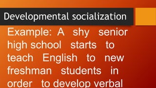 CONTEXT, CONTENT, PROCESSESAND CONSEQUENCES OFSOCIALIZATION.pptx ...