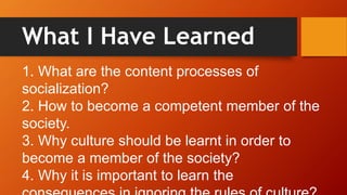 CONTEXT, CONTENT, PROCESSESAND CONSEQUENCES OFSOCIALIZATION.pptx