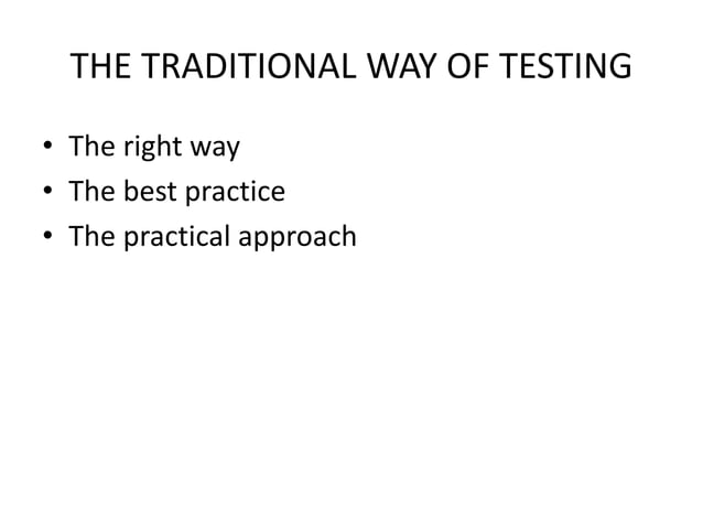 Context driven tester | PPTX