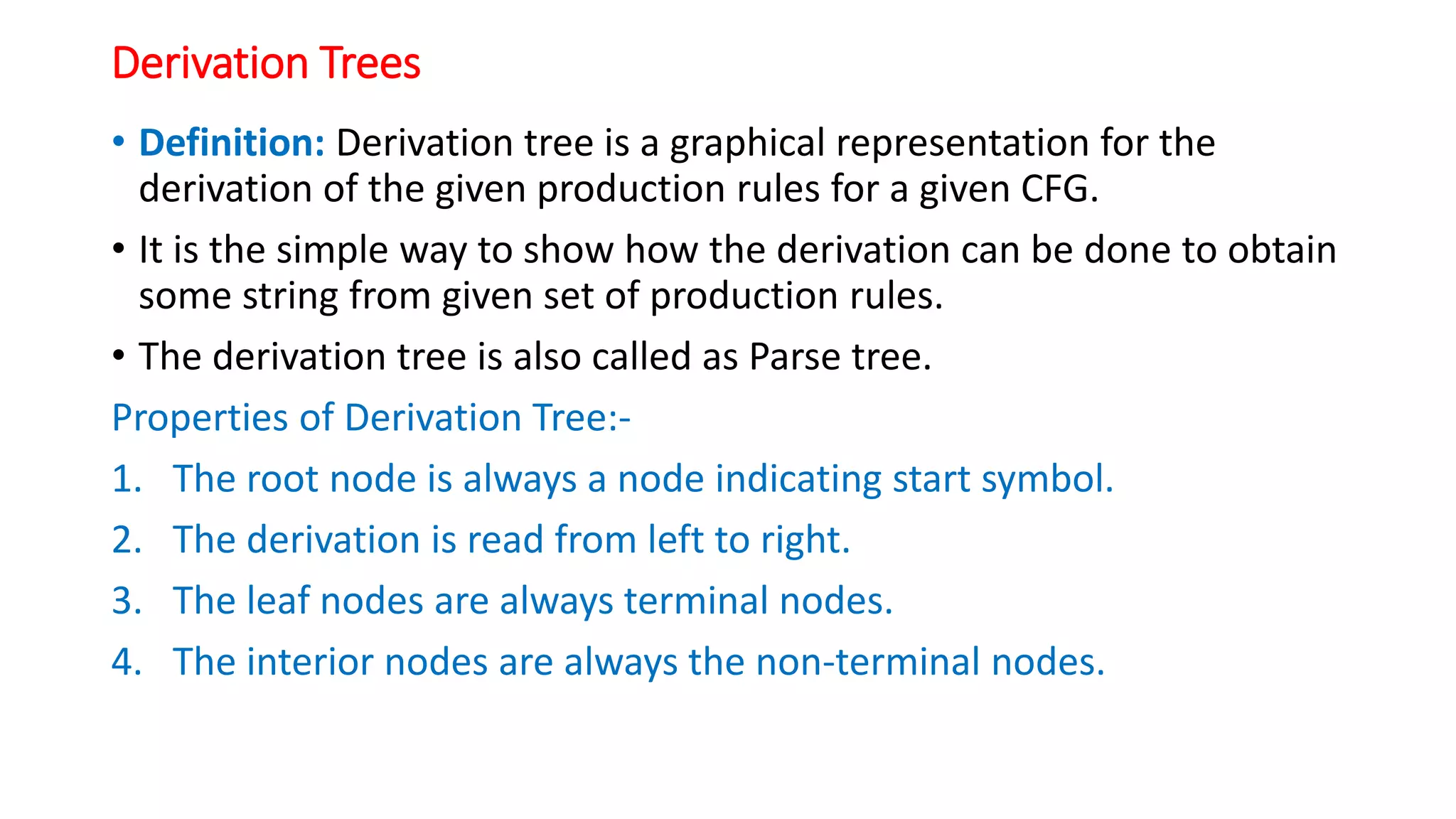 Context free grammar | PPTX
