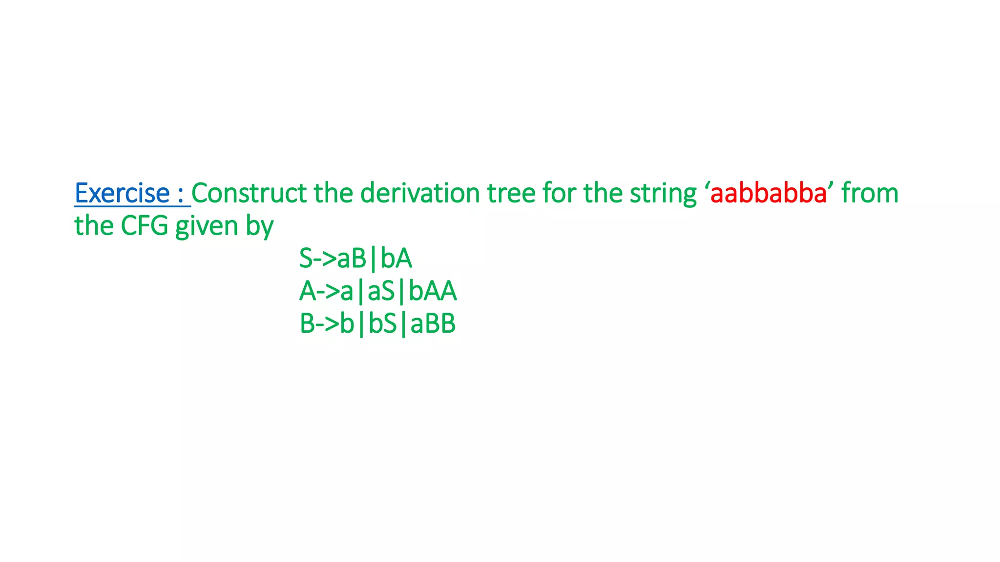 Context free grammar | PPTX