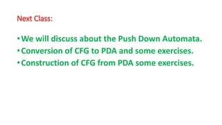 Context free grammar | PPTX