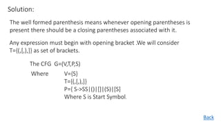 Context free grammar | PPTX