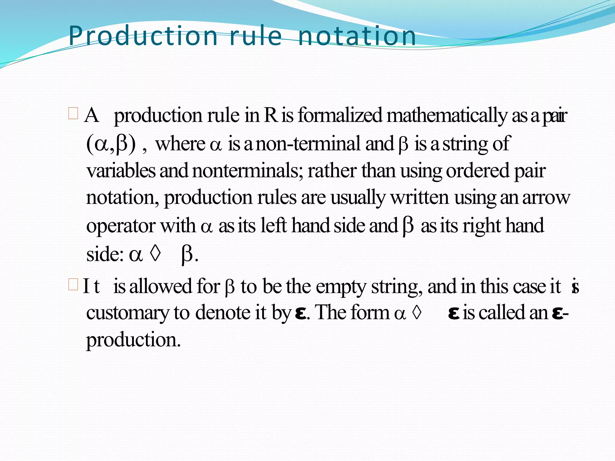 Context free grammars | PPT