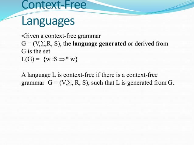 Context free grammars | PPT