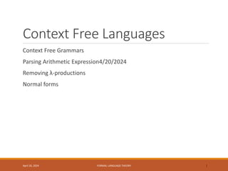 Context Free Languages by S.Mandal-1.ppt
