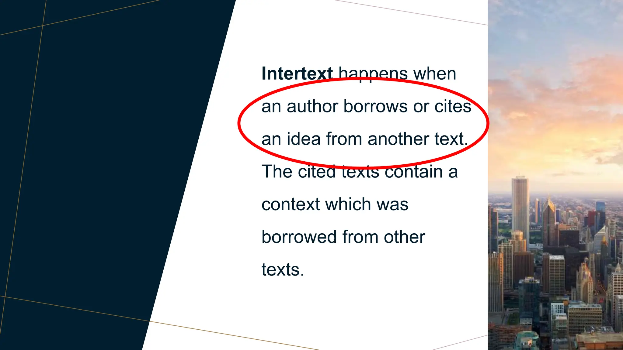Intertextuality, context and hypertextuality | PPTX