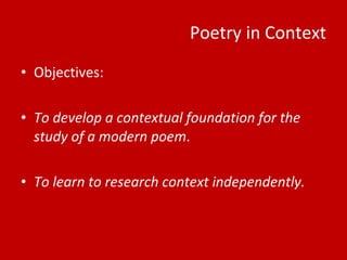 Context lesson - Primo Levi | PPT