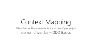 DDD Basics - Context mapping | PDF | Computing | Technology & Computing