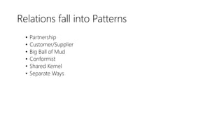 DDD Basics - Context mapping | PDF | Computing | Technology & Computing