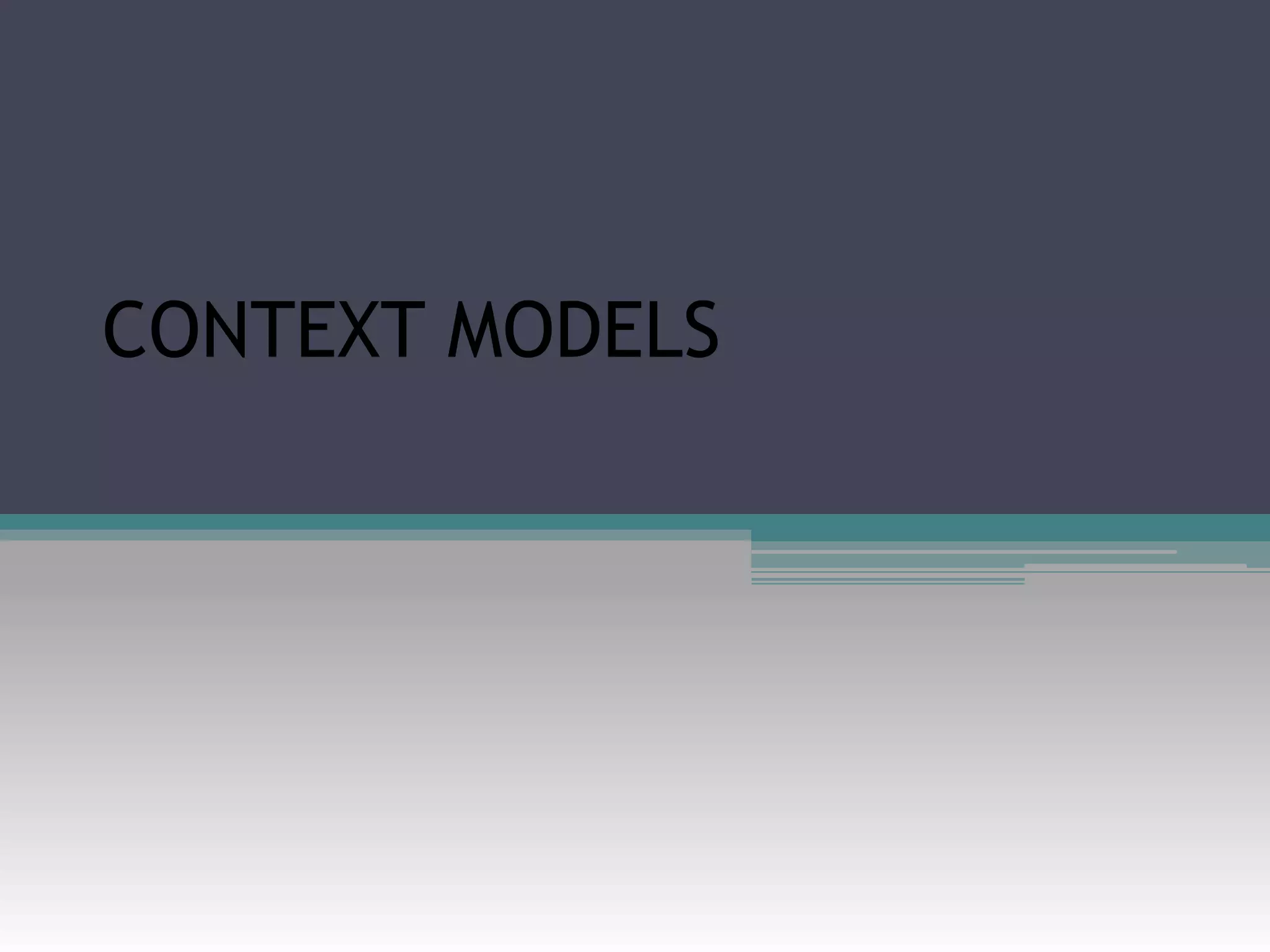 Context model | PPTX