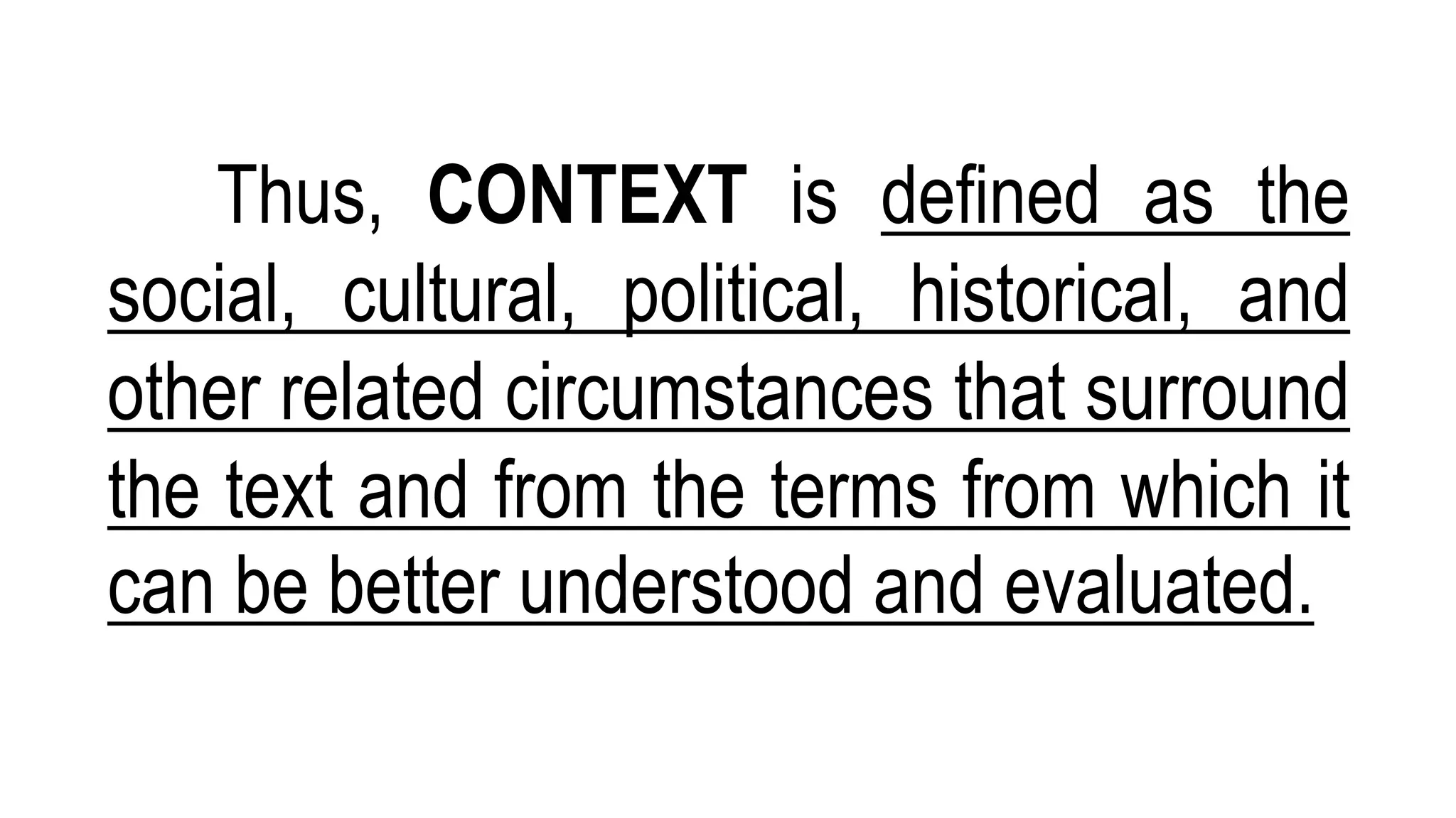 Context of text development | PPTX