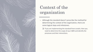 Context of the organization training | PPTX