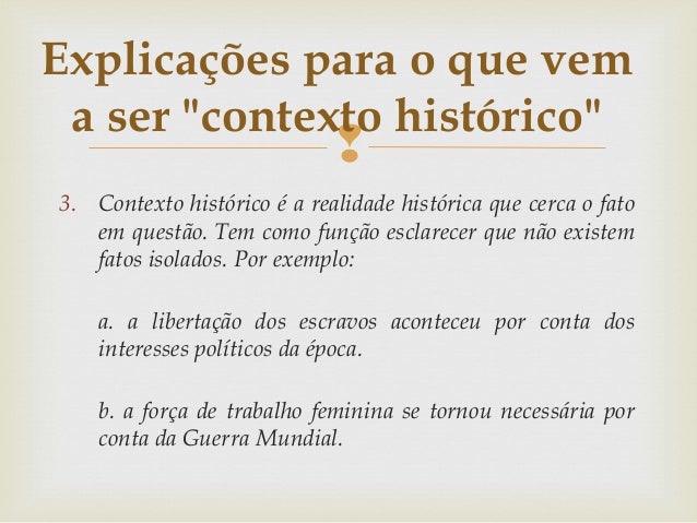 Contexto histórico