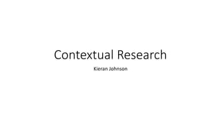 FMP - Context research | PPT