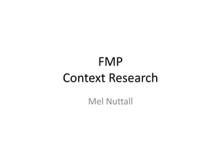 Context research | PPT