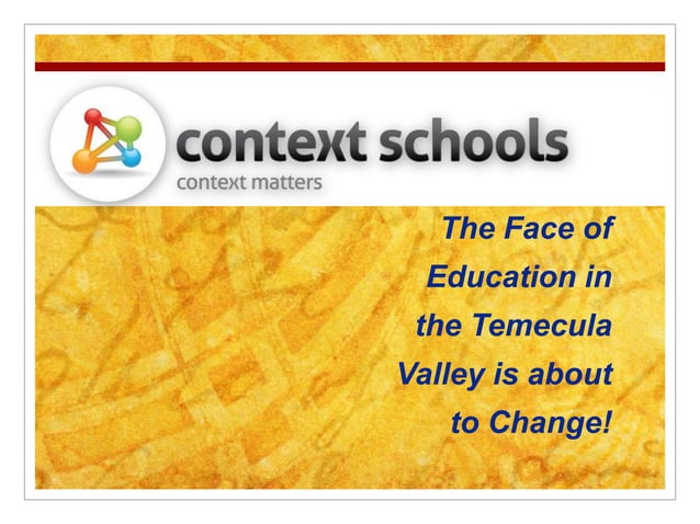 Context schools | PPT