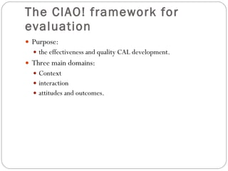 Contexts For Evaluating Educational Software | PPT | Web Development ...