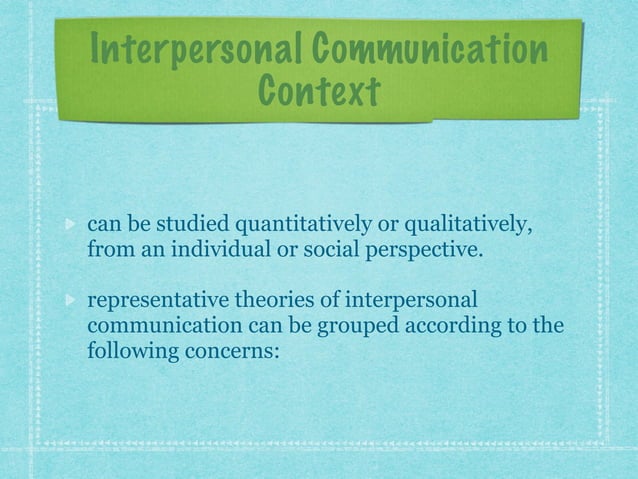 Contextual theories of communication pdf | PDF