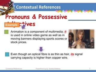 contextual-reference words to apply in reading texts | PPT | Operating Systems | Computer ...