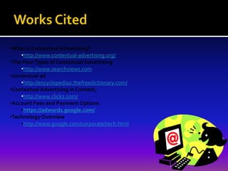 Contextual advertising | PPTX | Internet | Computing