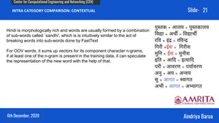 Contextual vs non-contextual word embedding models for Hindi Named Entity Recognition | Natural ...