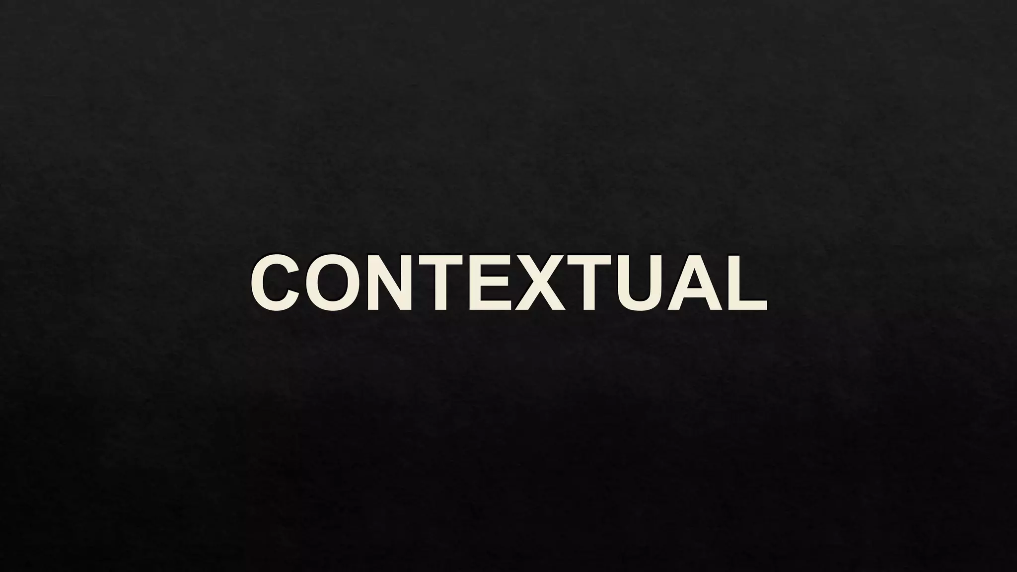 Contextual and theory | PPT