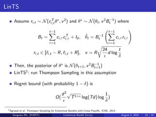 Contextual Bandit Survey | PPT